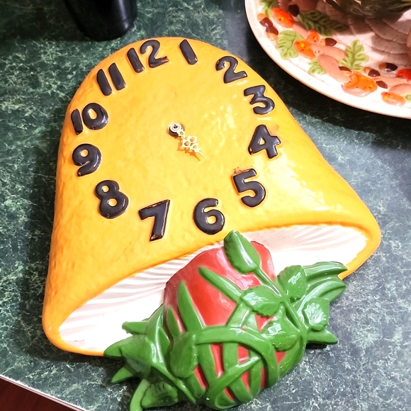 Other | Vintage 197s Mushroom Clock Decor | Poshmark